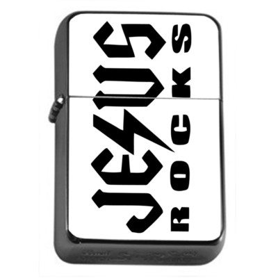 Jesus Rocks Em1 Flip Top Oil Lighter Wind Resistant | eBay