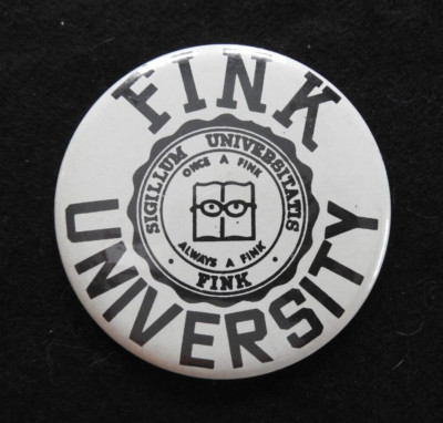 1960's ORIGINAL Rat Fink University Tin Litho Election Pin Button Daddy ...