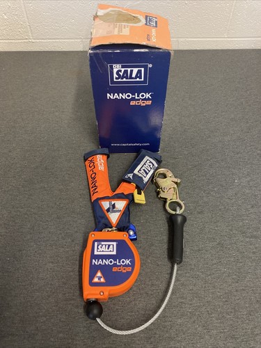 3M DBI Sala Nano-Lok Edge Single Leg SRL w/ Rebar Hooks Harness Fall ...
