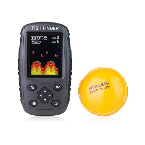 Portable Rechargeable Fish Finder Wireless Sonar Sensor Fishfinder ...