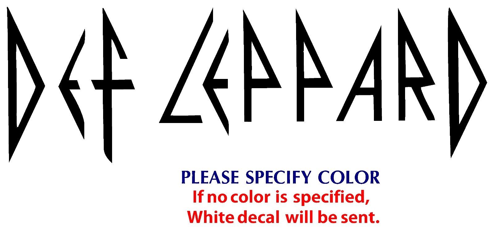 Def Leppard Metal Music Rock Band Funny Vinyl Sticker Decal Car Window ...