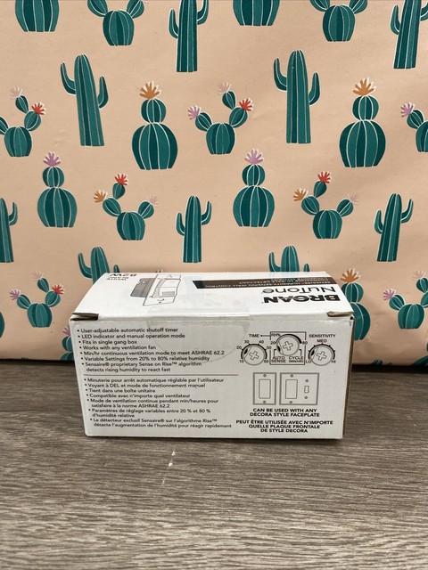 Broan Nutone White 82w Premium Humidity Sensing Wall Control 120v 60hz ...
