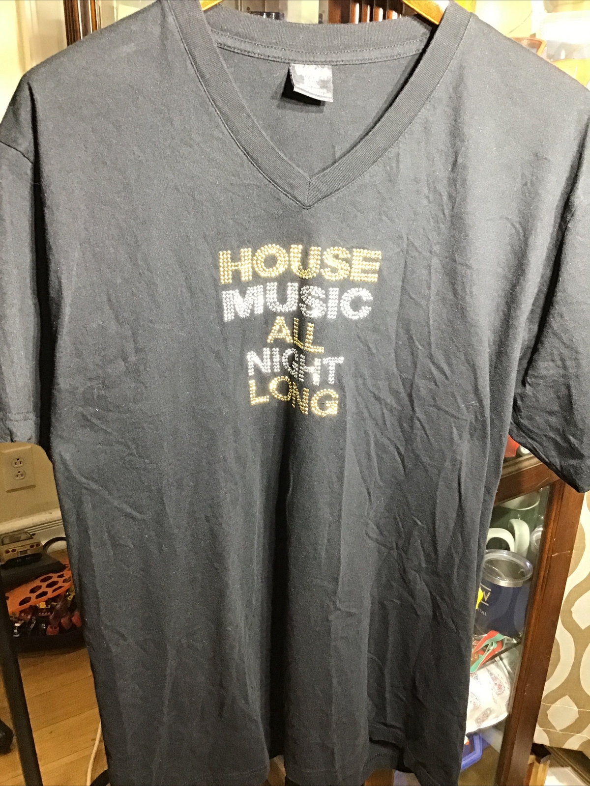 HOUSE MUSIC ALL NIGHT LONG T-SHIRT. Mens 100% Cotton Authentic-T T ...