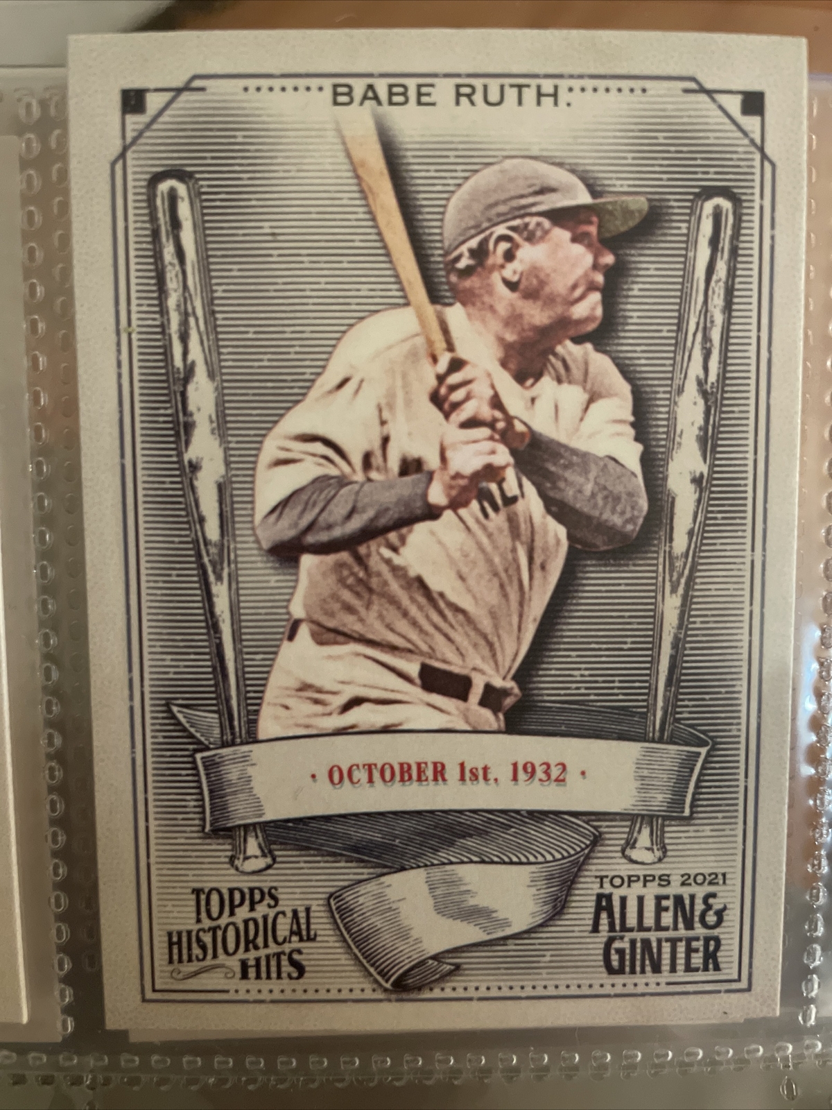 Babe Ruth 2021 Topps Allen & Ginter #HH-4 New York Yankees Historical ...
