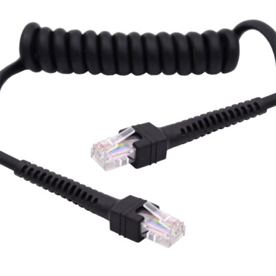 RJ45 Cat6 8P8C UTP Stretch Coiled Cable Lan Ethernet Network Patch Cord ...