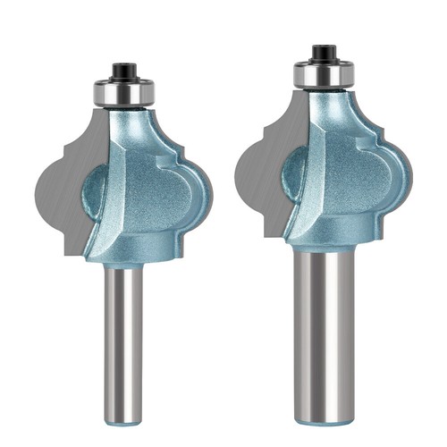 Ogee Handrail 8mm 12mm 1/2 Shank Beautiful Molding Router Bit Set Edge ...