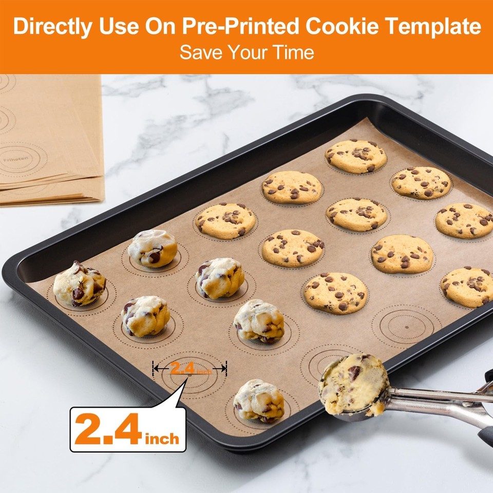 Macarons Cookie Parchment Paper Sheets Template, Pre-cut Circle Printed ...