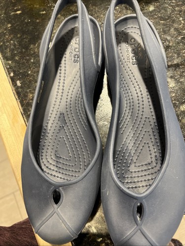 Crocs Olivia II Sling Back Black Size 8 Narrow | eBay