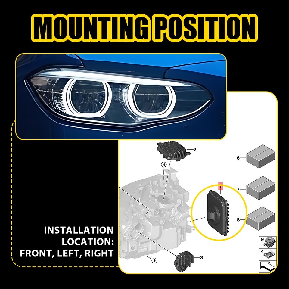 Fits for BMW F20 F22 F87 F30 F80 F32 X5 X6 LED Headlight Control Unit ...