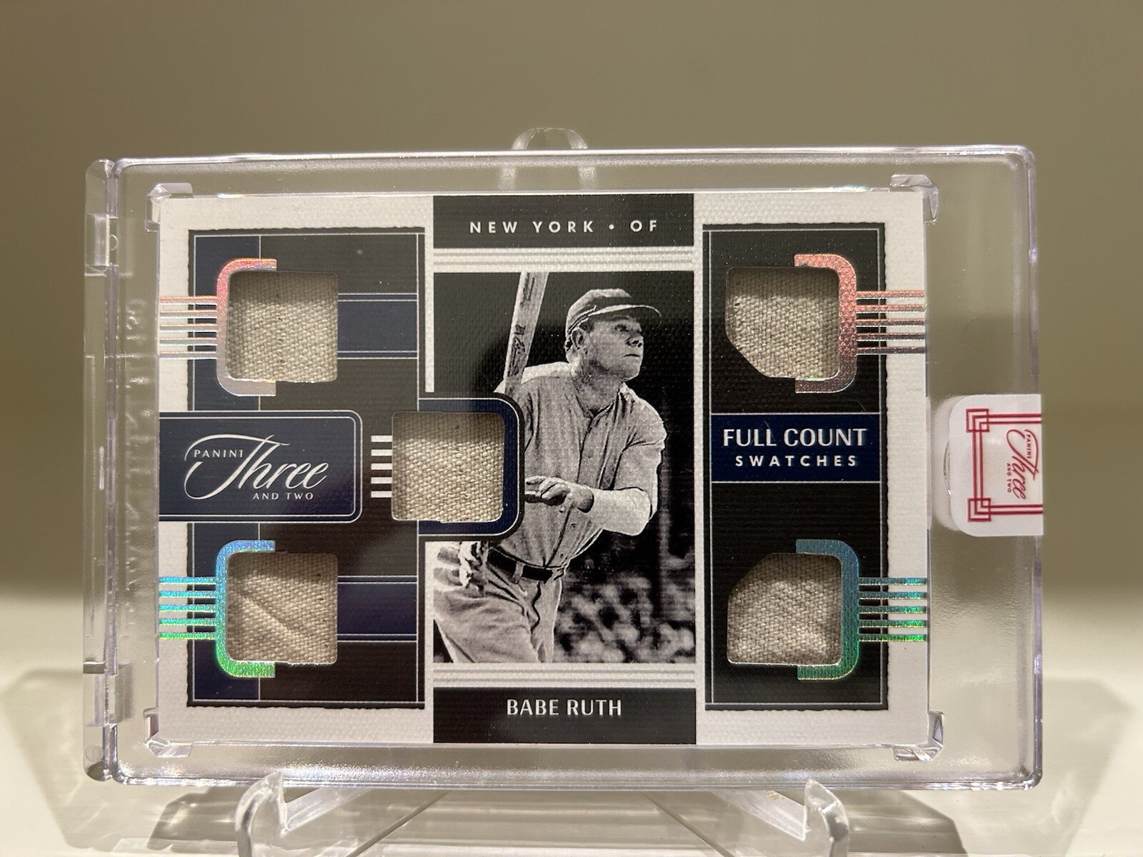 BABE RUTH GAME WORN USED JERSEY RELIC MATERIAL MEMORABILIA THREADS ...