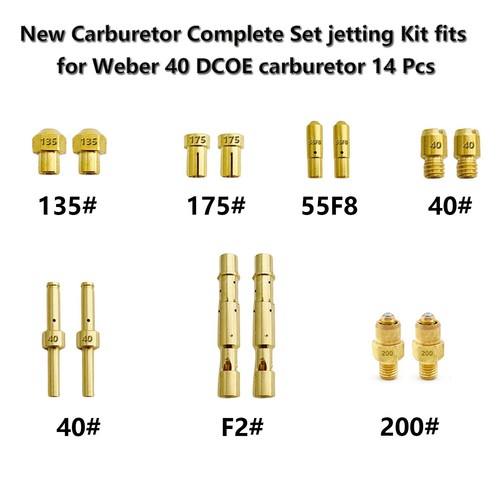 For Weber 40 DCOE carburetor Complete Set standard native jetting Kit ...