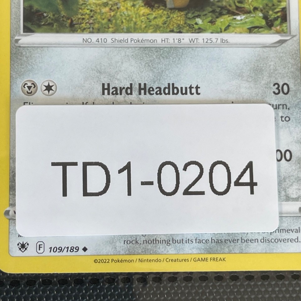 Shieldon 109/189 - Astral Radiance - Uncommon - Pokemon Card TCG - LP ...