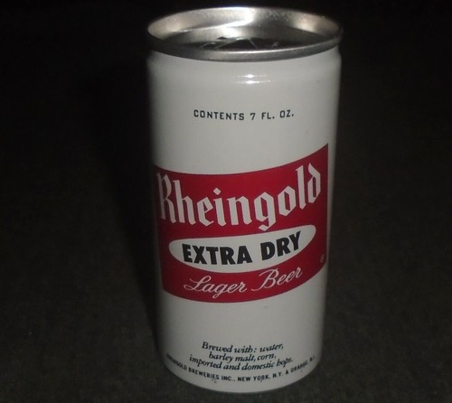 Clean 1976 Rheingold Extra Dry Beer 7 Ounce Vintage Beer Can, Top ...