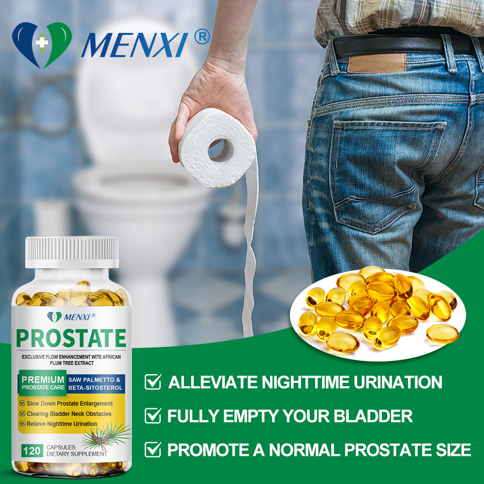120 Grains Prostate Support Shrink Prostate Capsules Prostasan Herbal ...