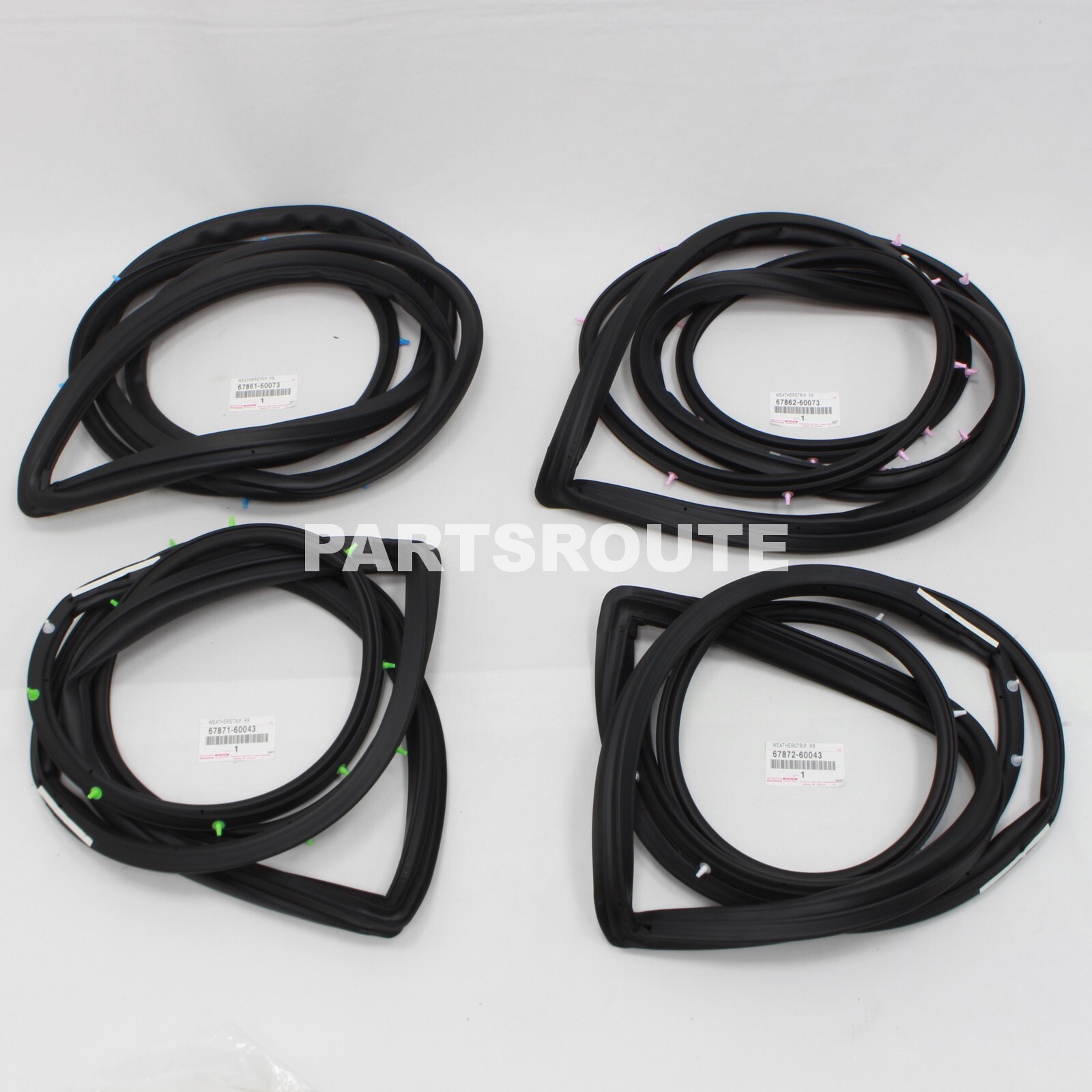 Lexus LX450 Toyota Land Cruiser FZJ80 OEM Front Rear Door Weatherstrip ...