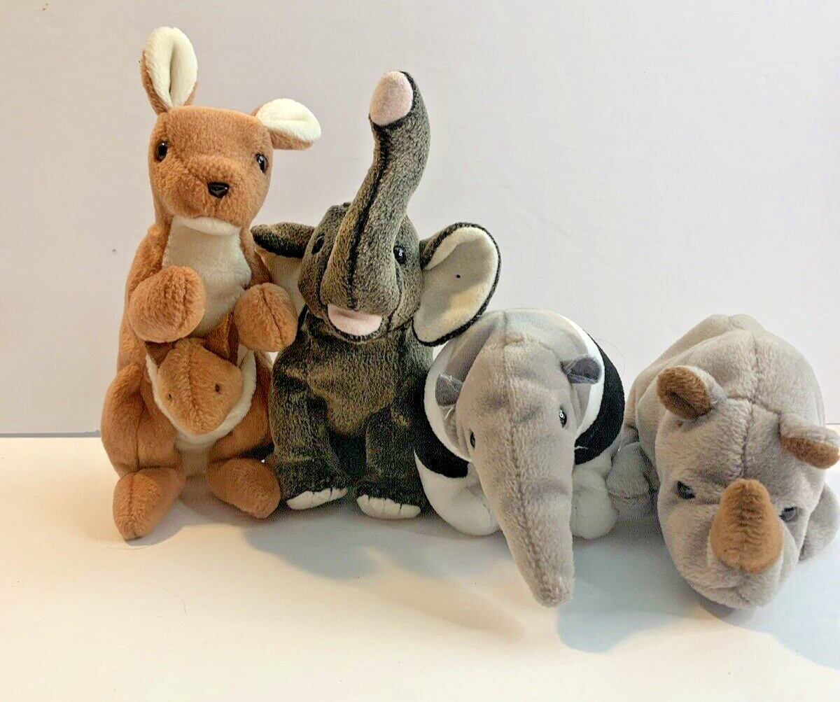 Lot of (4) 7" Ty Beanie Babies (Trumpet, Pouch, Ants, Spike) A10 | eBay