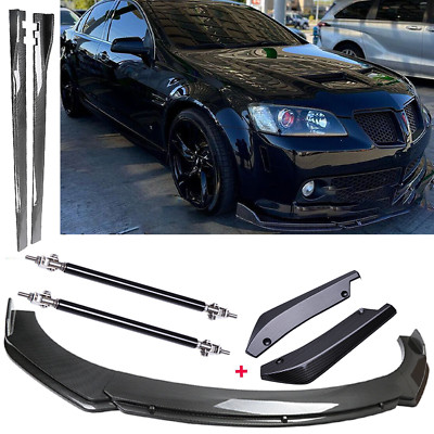 Carbon Fiber Front Bumper Rear Splitter Spoiler Side Skirt For Pontiac ...