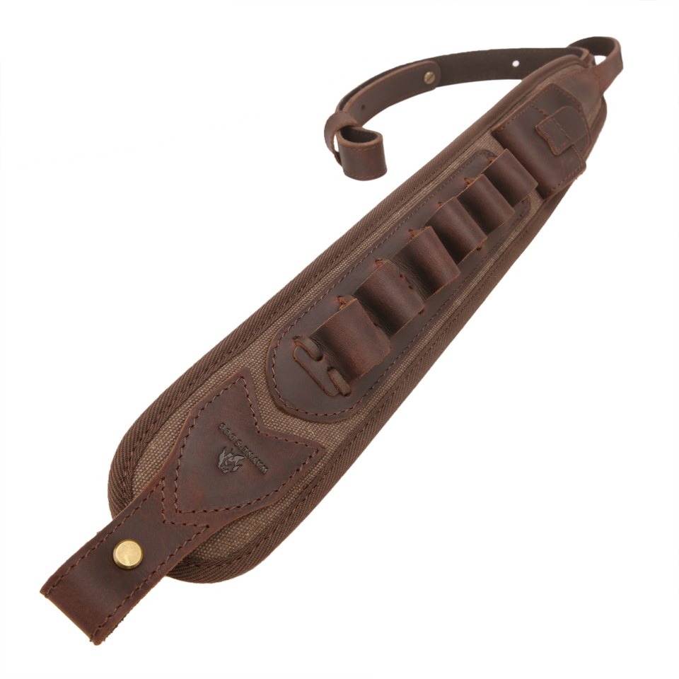 New Canvas Gun Shell Holder Slots Sling Shotgun Strap .22LR .30/30 .308 ...