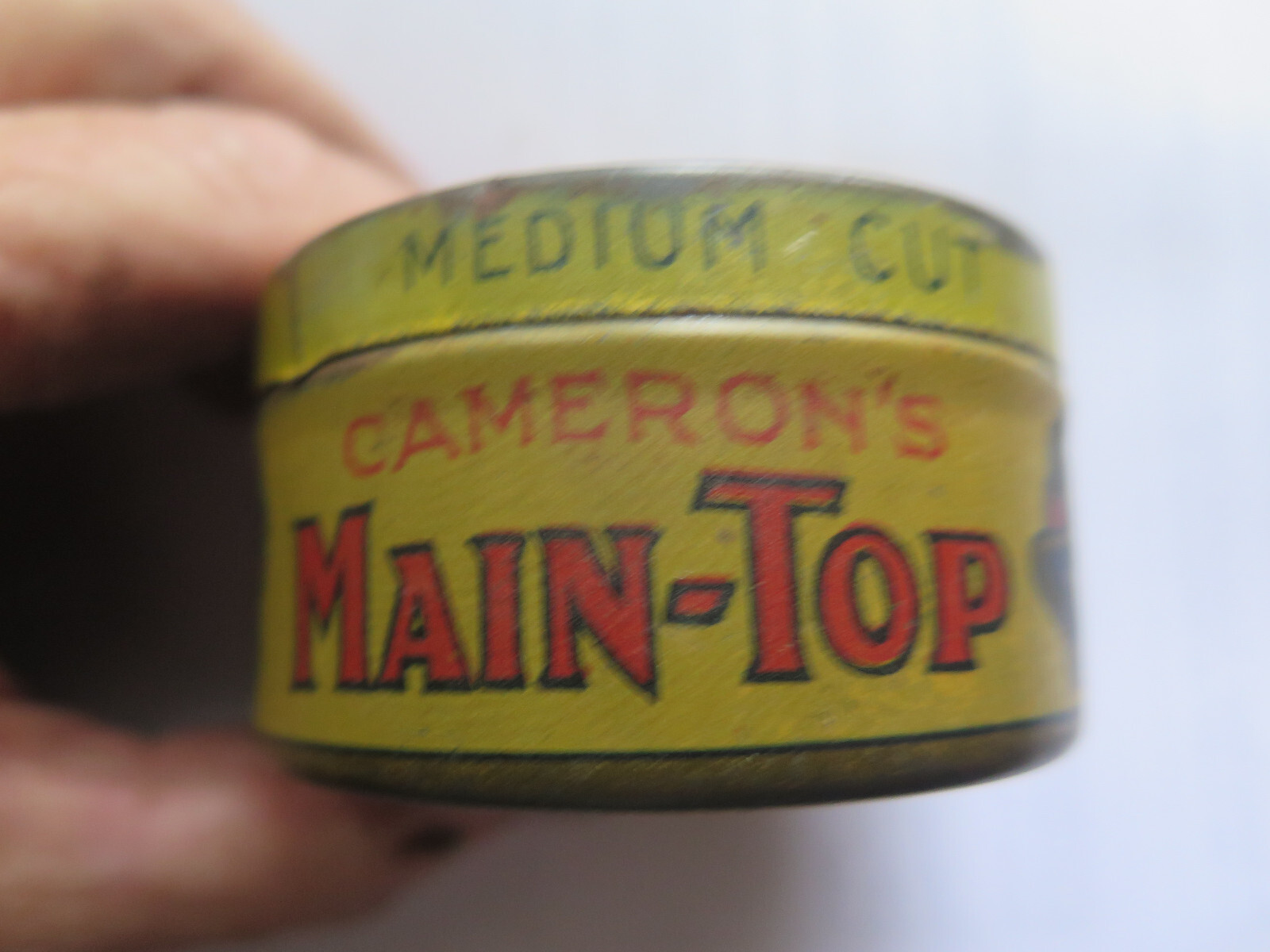 CAMERON'S MAIN TOP LIGHT PRESSED FINE CUT TOBACCO TIN BRITISH ...