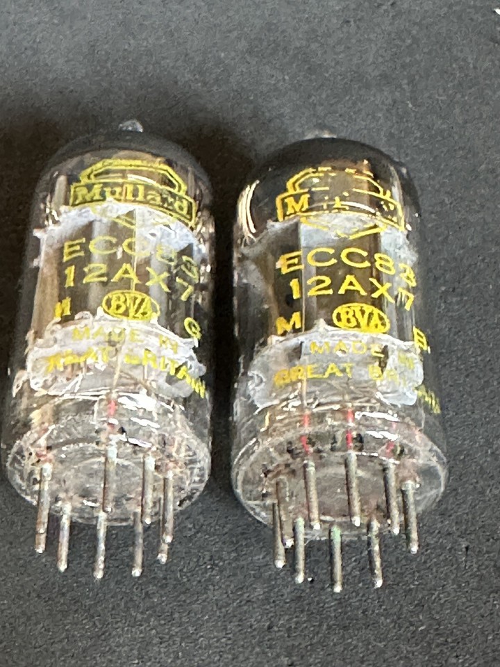 RARE STRONG MATCHED PAIR OF MULLARD ECC83 I63 YELLOW PRINT 1965 | eBay