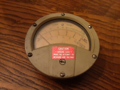 Military VOM Analog Panel Mount Meter Tested | eBay