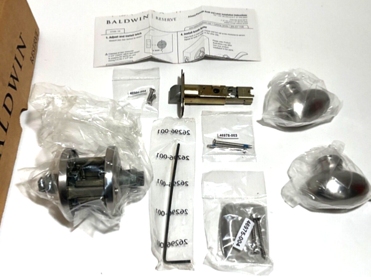 Baldwin Reserve PS.ELL.TRR.150.RL.RS Elipse Passage Door Lever Satin ...