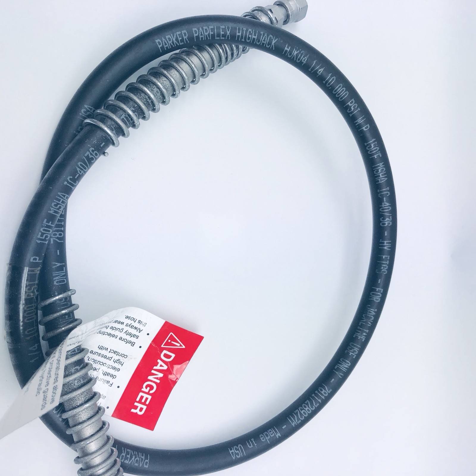 Parker High Pressure Hose Parflex Highjack HJK04 1/4" Male x Fem | eBay