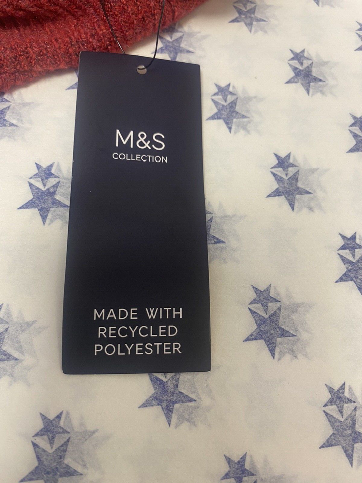 NEW! M&S Marks & Spencer Medium UK12-14 cerise longer length tie-front cardigan | eBay UK