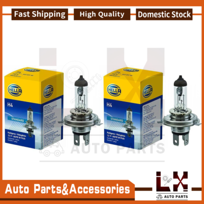 2PCS Hella H4 Headlight Bulb H4 Halogen 60/55 Watt 3200K Amber White_LX ...