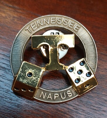 NAPUS Tennessee Pin National Association Postal of United States Dice ...