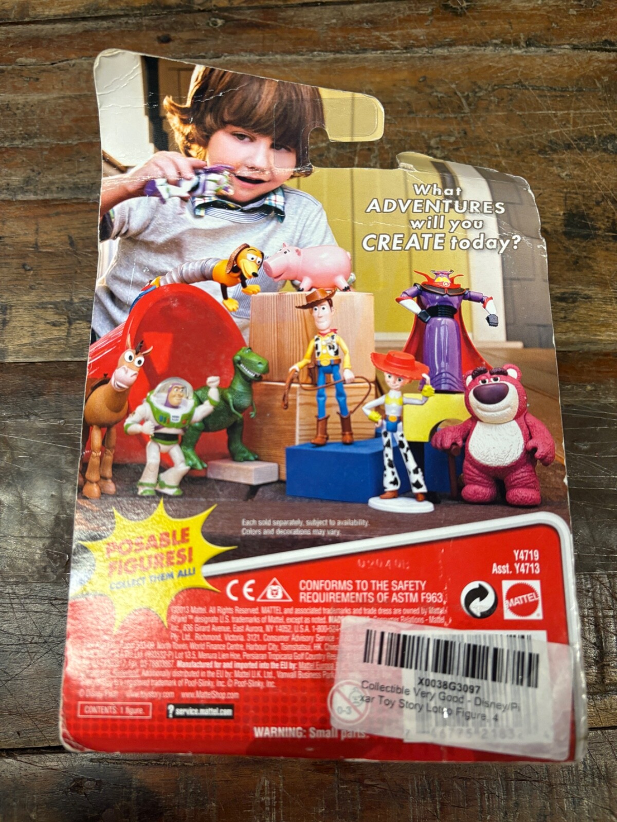 Toy Story Lotso Bear Figure 4" Disney Pixar NEW DAMAGED PACKAGING