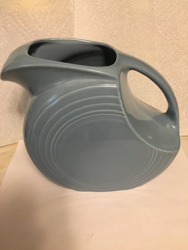Fiestaware Fiesta Periwinkle Blue Disc Large Pitcher Nice Vintage ...