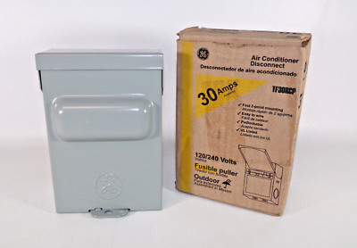 GE TF30RCP Fusible Air Conditioner Disconnect 120/240 Volt, 30 Amp | eBay