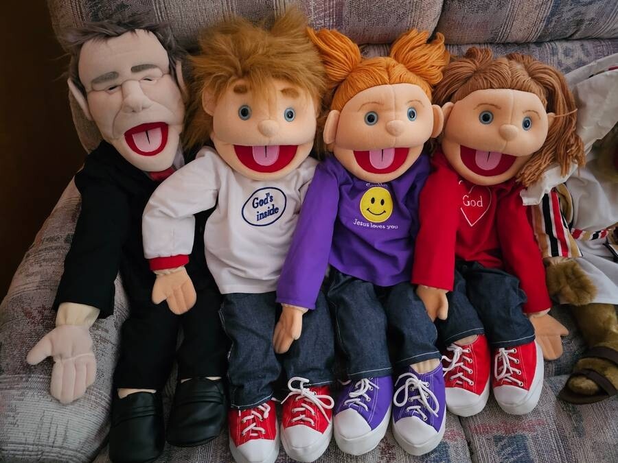 Large Lot of 8 Full Body 28 Inch Sunny Puppets with Hand Sticks & Story ...