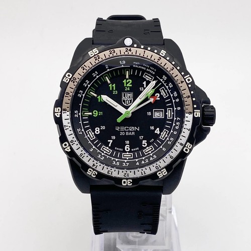 Luminox Recon NAV SPC GMT Compass Carbon Black Dial Men Quartz Watch XL ...