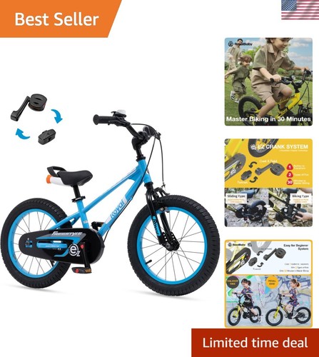 Kids EZ Bike - Balance to Pedal Transition with Adjustable Features, 12 ...