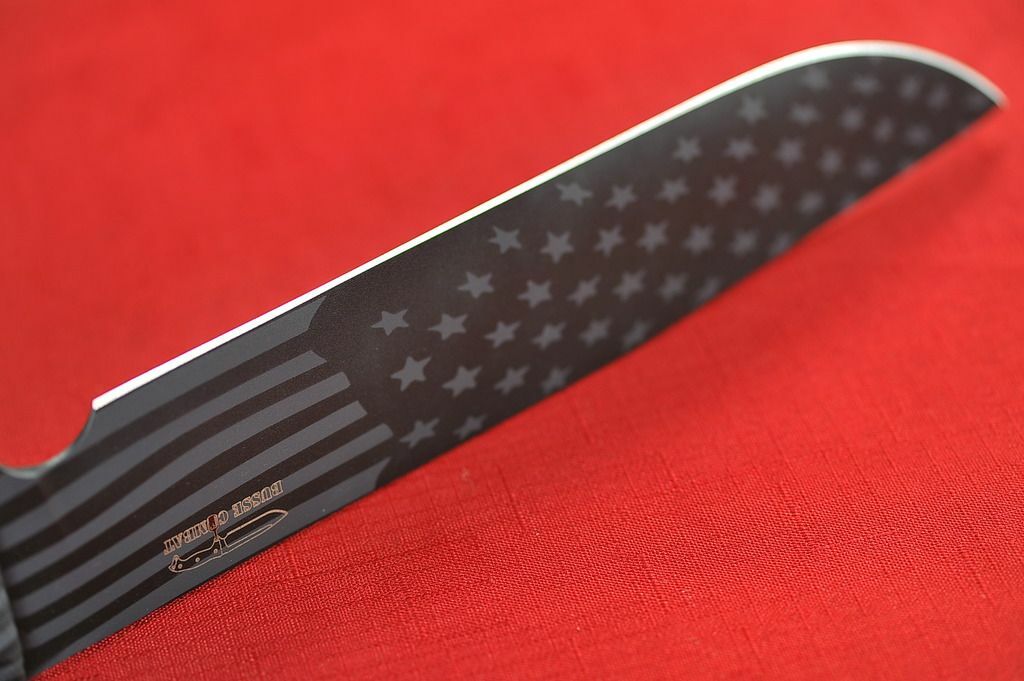 2015 Busse Bushwacker Mistress .195" Black/Grey American Flag Cerakoted ...