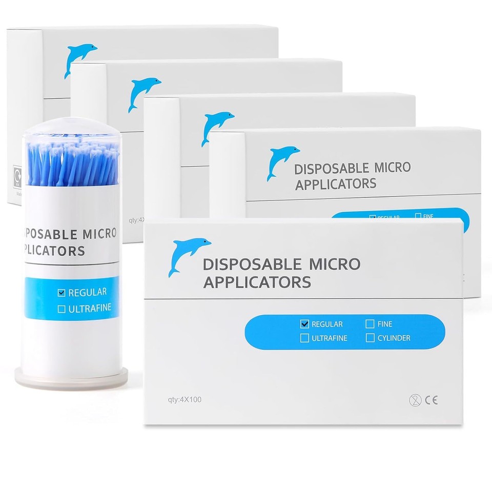 2000/5Boxes Dental Microbrush Micro Brush Applicator Tips Regular/Fine ...