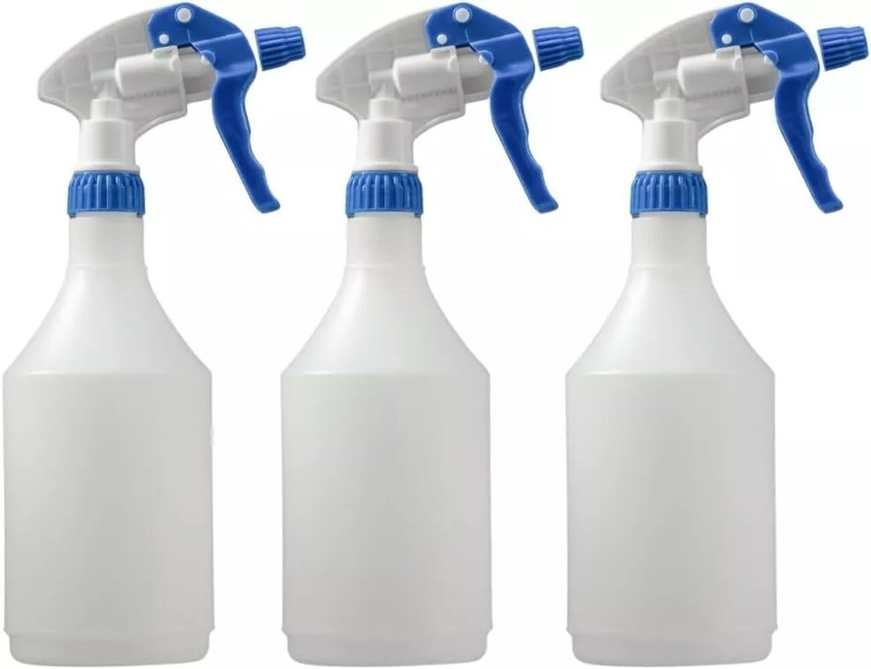 3Pack Trigger Spray Bottle 750ML Heavy Duty Refillable for Cleaning ...