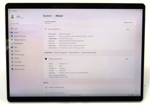 Microsoft Surface Pro 8 1982 Core i5-1145G7 2.6GHz 16GB 256GB Win 11 ...