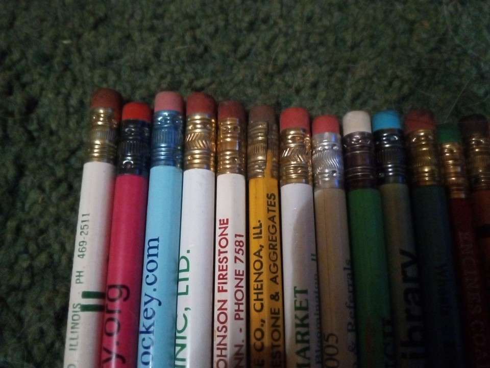 Vintage Advertisement Pencils Lot Of 48 Perfect Unused Condition USA ...