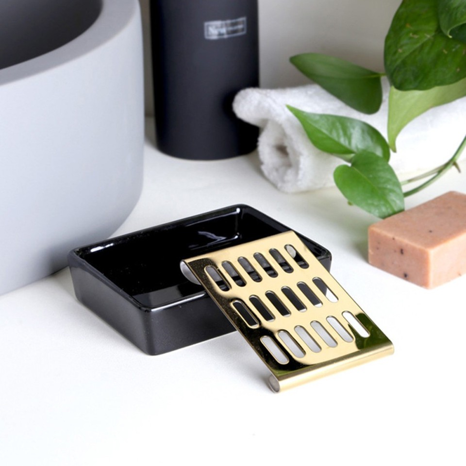 Soap Mat Creative Ceramic Soap Box Drain Bathroom Accessories for Home ...