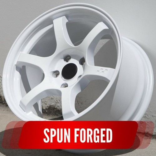 CIRCUIT CSF1 17x9 5x100 +35 GLOSS WHITE WHEELS (SET OF 4) FITS WRX BRX ...