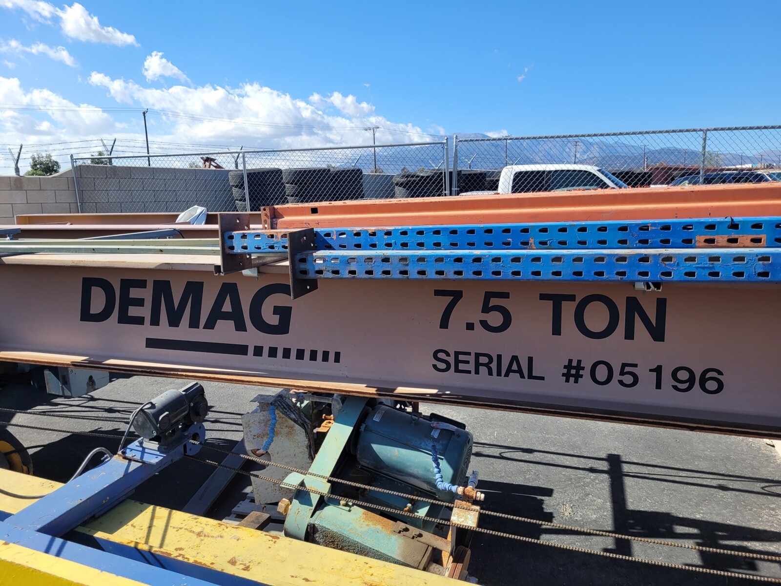 Demag 7.5 Bridge Crane 20’ Ser #05196 | eBay
