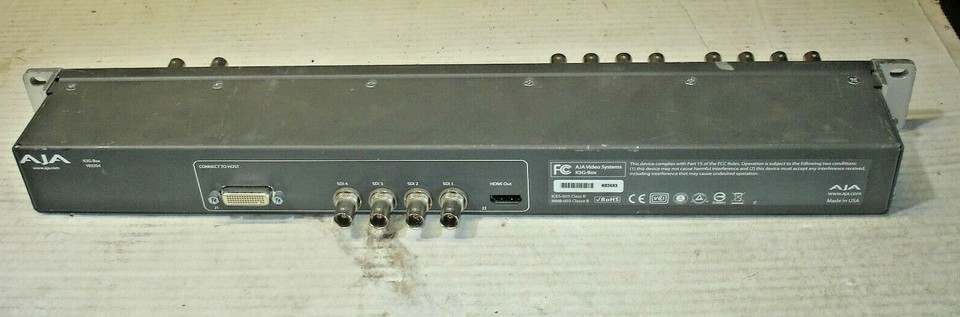 AJA K3G-Box 103354 KONA 3G External Video Editing Breakout Box 1U ...