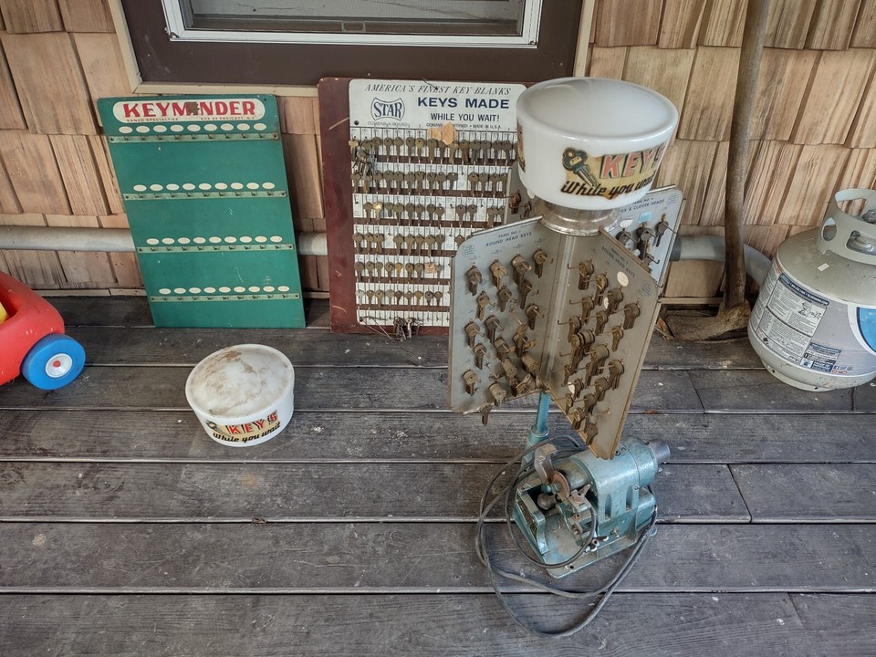 Cole Key Cutter Machine Vintage As Is For Display Only | eBay