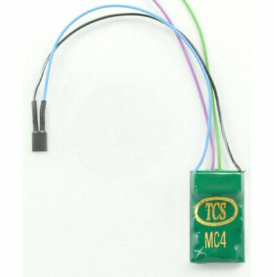 TCS MC4-KAC ~ HO & N Scale DCC Decoder ~ 7 Pin 4 Function ~ Keep Alive ...