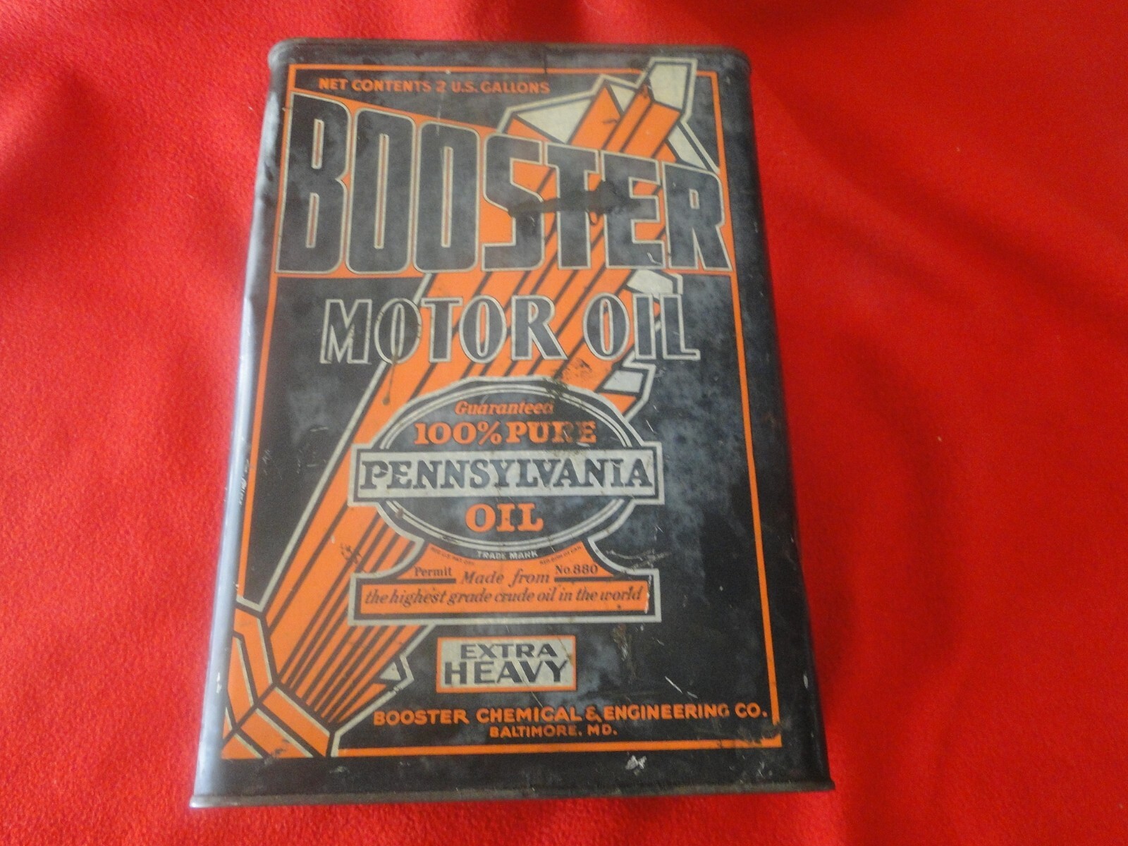 Vintage 2 Gallon Pennsylvania Oil Can Booster Motor Oil | eBay