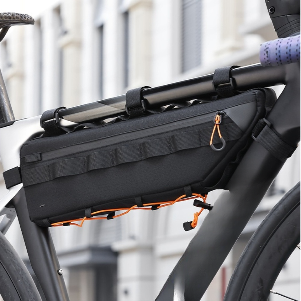 Waterproof Zipper Bike Frame Bag for Mountain Road Bikes with Organized ...