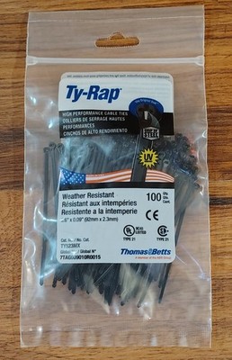 Ty- Rap High Performance Cable Ties TY523MX 3.6"X.09" 100 Qty | eBay